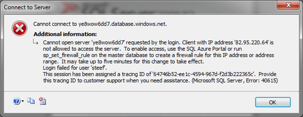 WCF-SQL Adapter Stored Procedure : SQL Azure